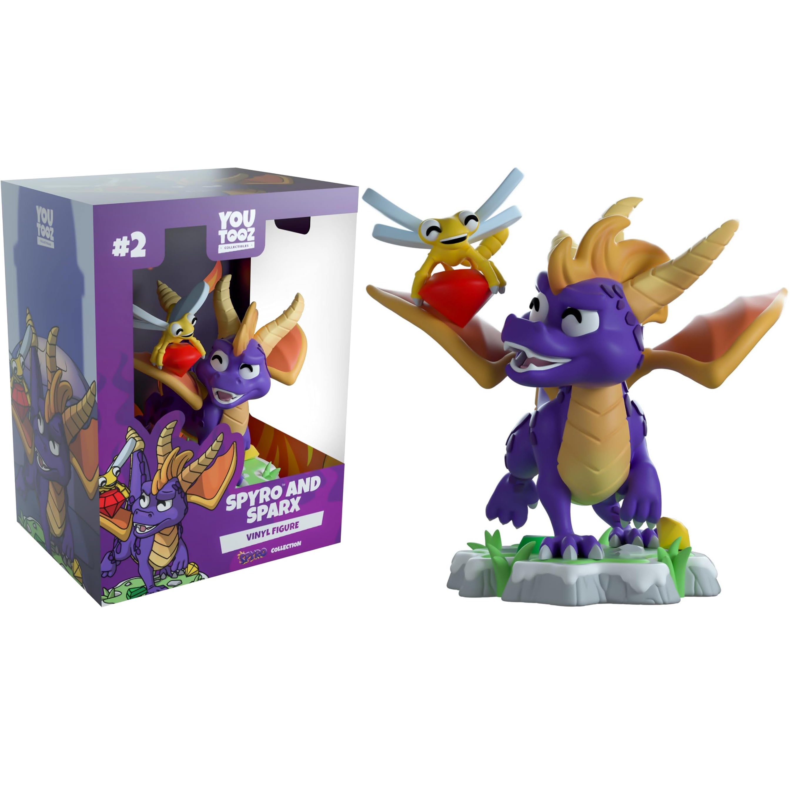 You Tooz Playstation Spyro The Dragon - Spyro And Sparx Vinyl Figure 9 ...